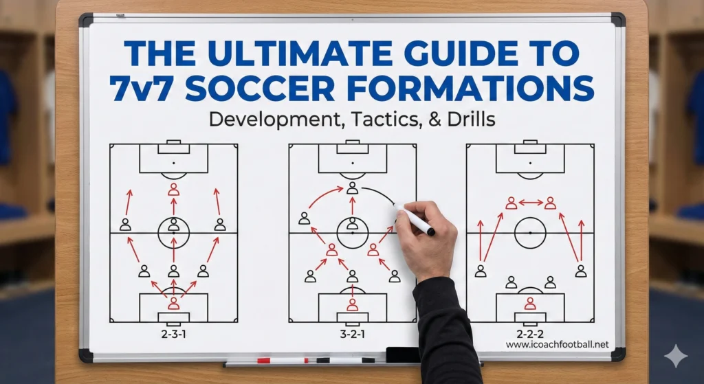 5 Best 7v7 Soccer Formations: Tactics, Diagrams & Drills